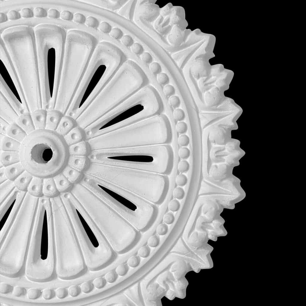 CCR-26V / R383V Fluted Wheel Ceiling Rose Vented – Classic Ceiling Supplies