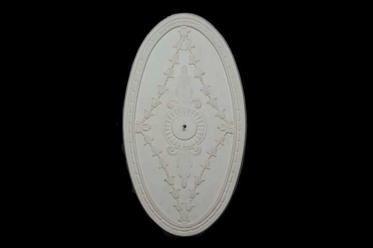 CCR-33P / R497S Swag Oval Ceiling Rose Solid – Classic Ceiling Supplies