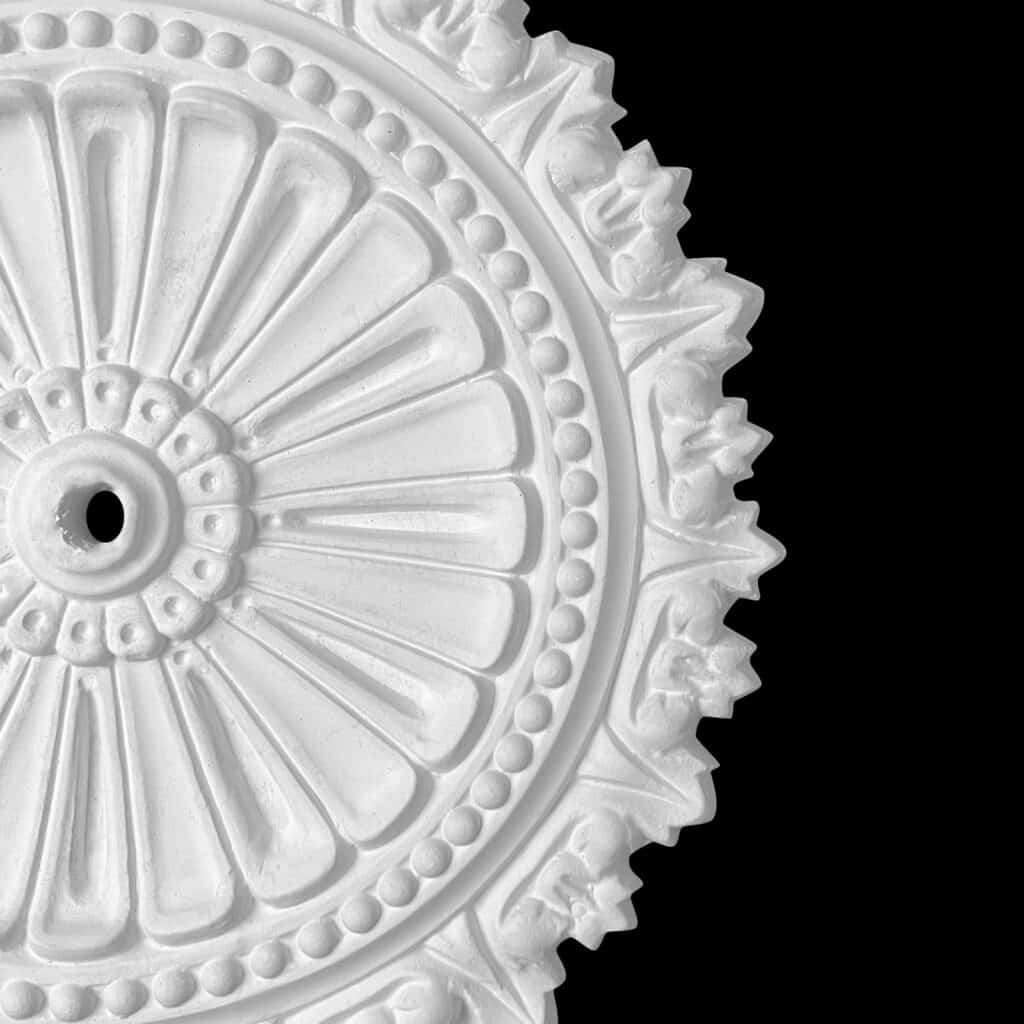 CCR-26P / R383S Fluted Wheel Ceiling Rose Solid – Classic Ceiling Supplies