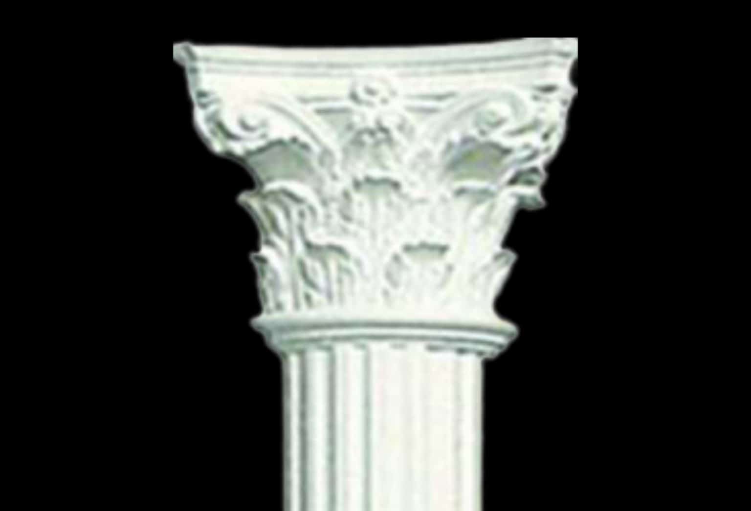 COL-07 Small Straight Fluted Column – Classic Ceiling Supplies