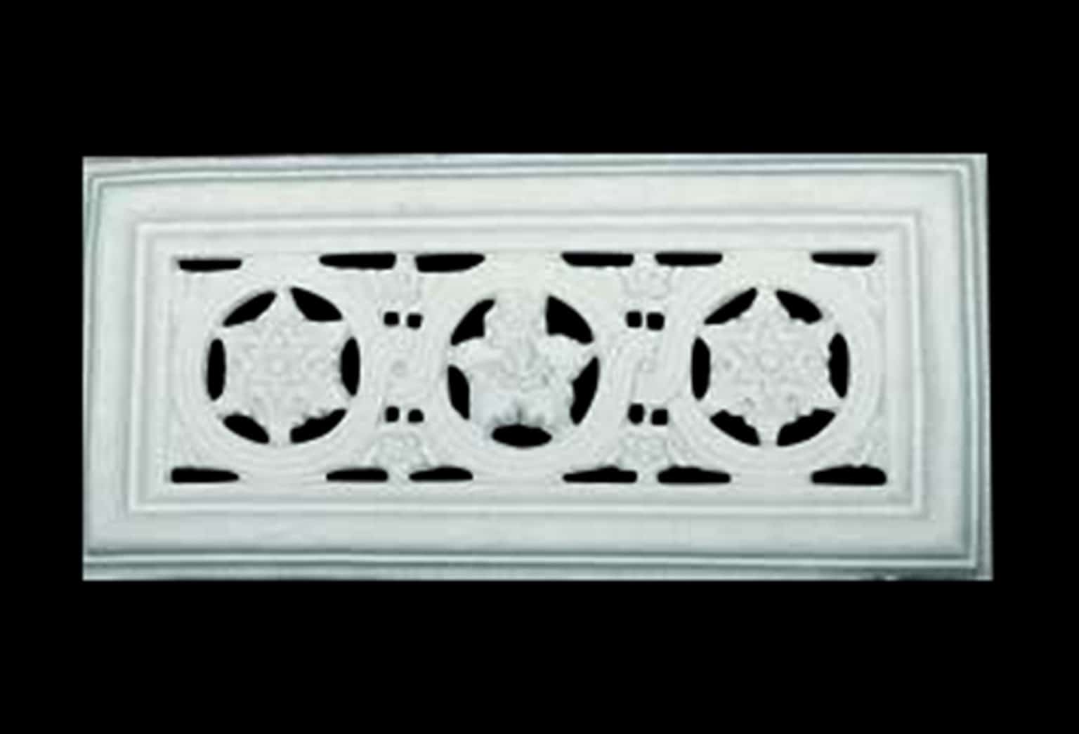 V40 Three Rings and Flowers Wall Vent – Classic Ceiling Supplies