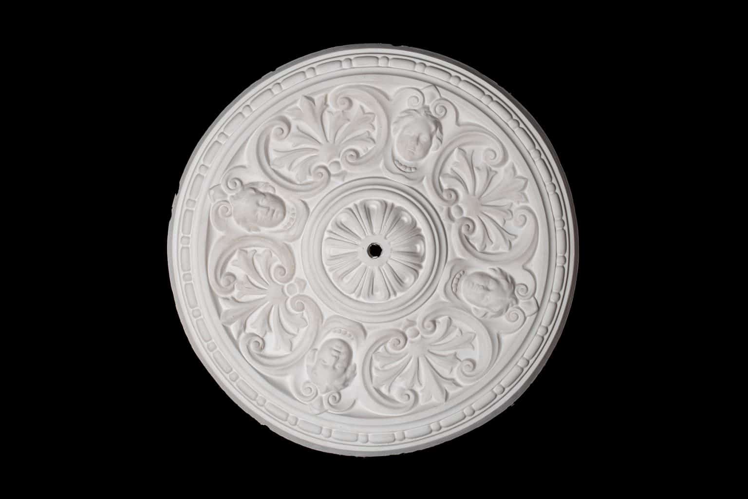 R150S Cherub Round Ceiling Rose Solid – Classic Ceiling Supplies