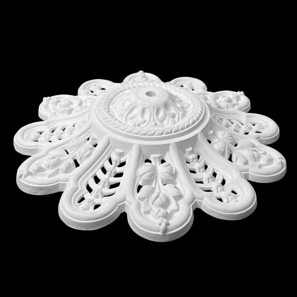 R350V Queen Adelaide Centre Ceiling Rose Vented – Classic Ceiling Supplies