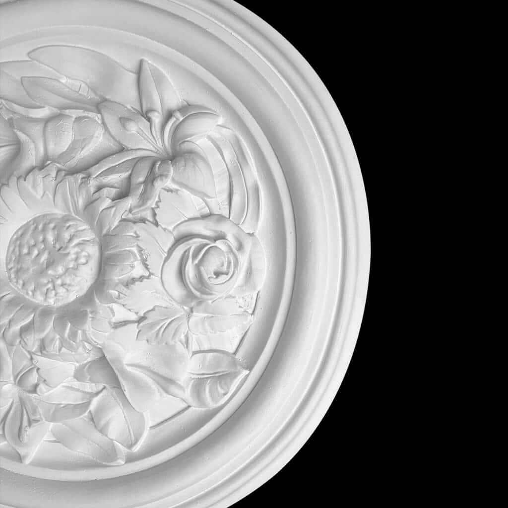 R360S Sunflower, Rose and Orchid Ceiling Rose Solid – Classic Ceiling ...