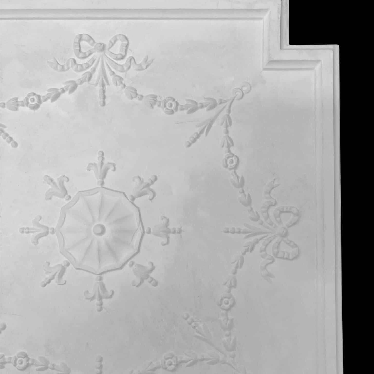 RCH-04S Bows and Berries Regency Swag Square Ceiling Rose Solid ...