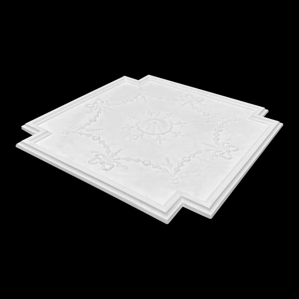 RCH-04S Bows and Berries Regency Swag Square Ceiling Rose Solid ...