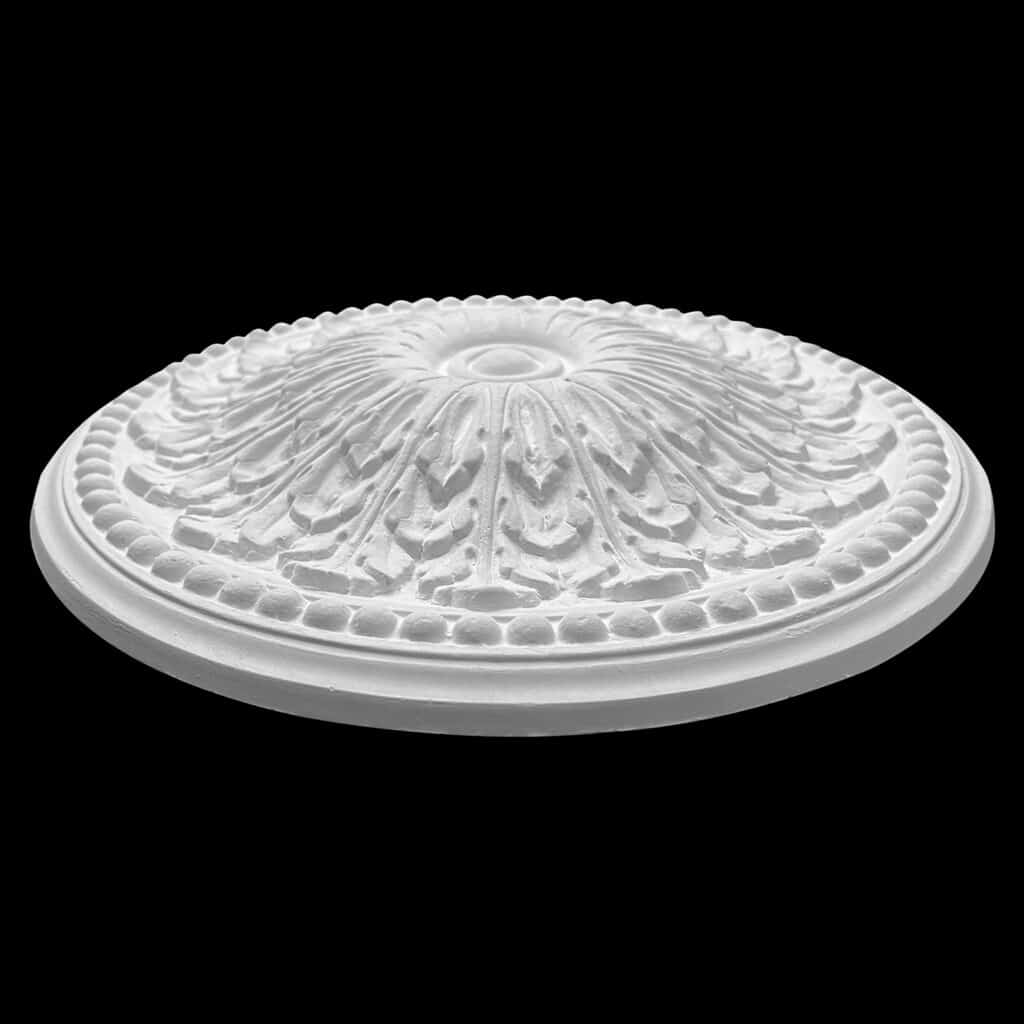 RCH-09S Fanned Bead Leaf Round Ceiling Rose – Classic Ceiling Supplies